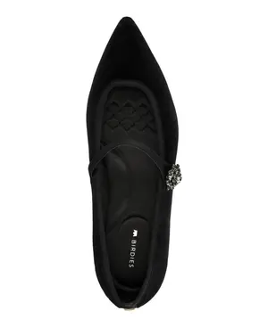 BIRDIES The Goldfinch 15 Velvet Mary Jane - Black