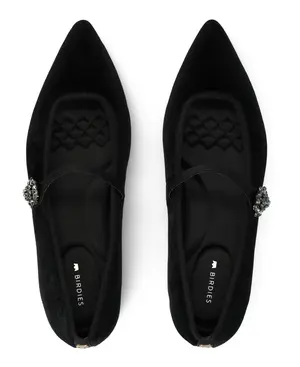BIRDIES The Goldfinch 15 Velvet Mary Jane - Black