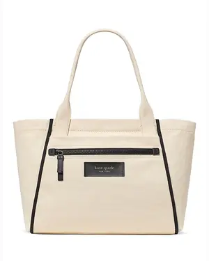 Kate Spade New York Dash Large Canvas Tote Bag - Natural