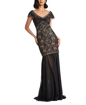 Tadashi Shoji Paneled Evening Dresses