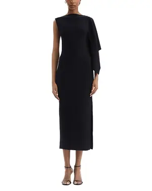 Oscar De La Renta Draped Knit Dress