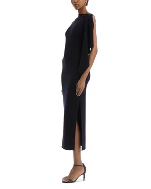 Oscar De La Renta Draped Knit Dress