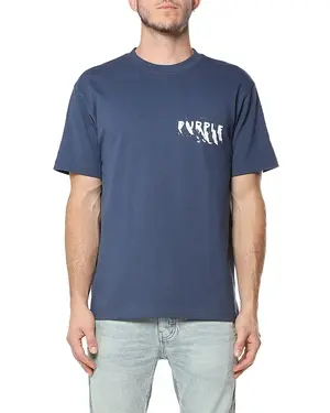 PURPLE BRAND Hwt Jersey Short Sleeve Tee - Blue