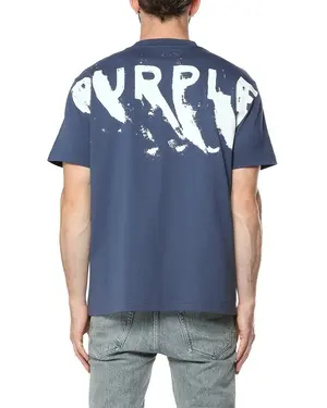 PURPLE BRAND Hwt Jersey Short Sleeve Tee - Blue