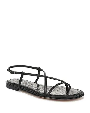 Sam Edelman Calla Flat Sandals - Black