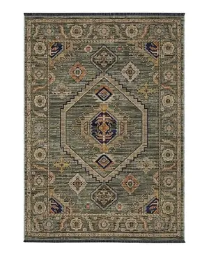 ORIENTAL WEAVERS Legacy Lgy12 6' 7 X 9' 6 Area Rug - Green