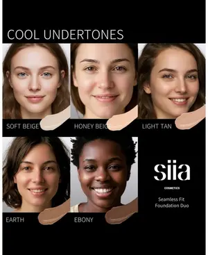 SIIA COSMETICS Seamless Fit Foundation Duo - Sc Light Tan