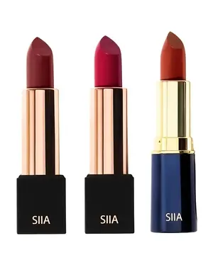 SIIA COSMETICS Muse Lip Trio Set Of 3 Deep Brick