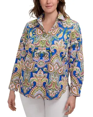 Foxcroft Meghan Long Sleeve Shirt - Multi