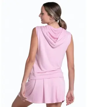 Lucky In Love Hooded Zip-up Vest