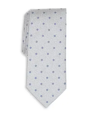 Thomas Pink Woven Dot Neck Tie - Grey