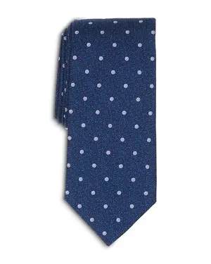 Thomas Pink Woven Dot Neck Tie - Navy