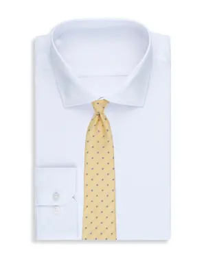 Thomas Pink Woven Dot Neck Tie - Yellow