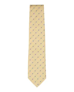 Thomas Pink Woven Dot Neck Tie - Yellow