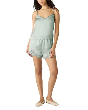 Steve Madden Delany Lace Trimmed Camisole Top - Shell