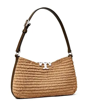 Tory Burch Eleanor Slim Raffia Shoulder Bag - Honeycomb