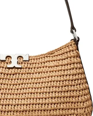 Tory Burch Eleanor Slim Raffia Shoulder Bag - Honeycomb