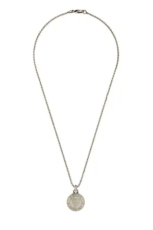 GUCCI Crest Medallion Necklace
