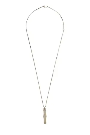 Gucci Bamboo Pendant Necklace - Silver