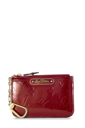 LOUIS VUITTON Monogram Vernis Pochette Clefs - Red