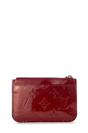 LOUIS VUITTON Monogram Vernis Pochette Clefs - Red