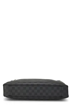 LOUIS VUITTON Damier Graphite Porte Documents Business - Black