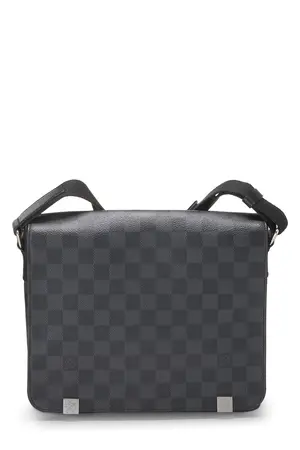 LOUIS VUITTON Damier Graphite District Nm - Black