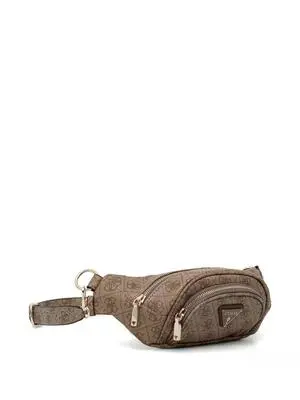 Guess Latona Monogram-print Belt Bag - Neutrals