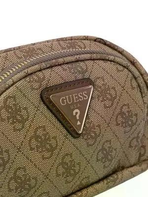 Guess Latona Monogram-print Belt Bag - Neutrals