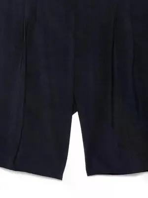 Paul Smith Pleated Seersucker Shorts - Blue