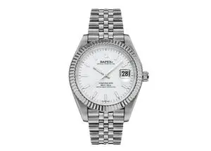 A BATHING APE Bape Type 6 BAPEX Watch Silver/white