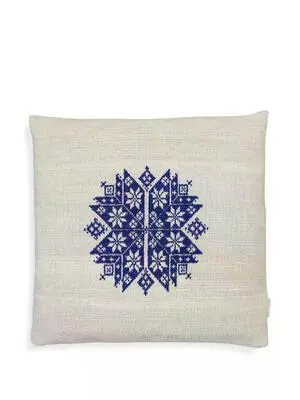 HOUSE OF CAPRICORN Striped Handmade Cushion - Neutrals