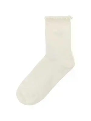 Adidas Logo-embroidered Ankle Socks - Neutrals