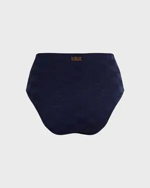 Vilebrequin High-waisted Bikini Bottom - Blue