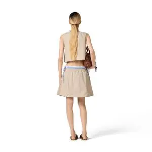 Miu Miu Panama Cotton Flared Skirt