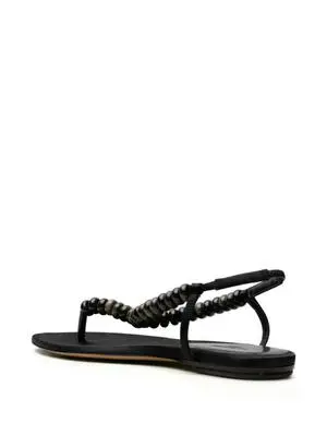 Le Monde Beryl Beaded Thong Sandals
