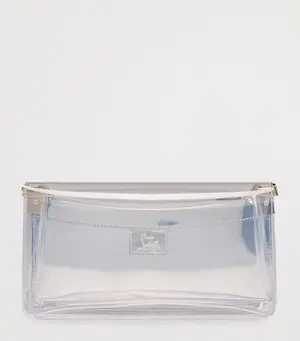 CHRISTIAN LOUBOUTIN Bettina Transparent Clutch - Silver