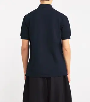 Play Comme Des Garcon Heart Logo Polo Shirt - Navy