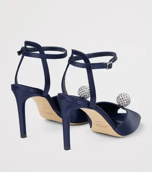 JIMMY CHOO Sacora 85 Heeled Sandals - Navy