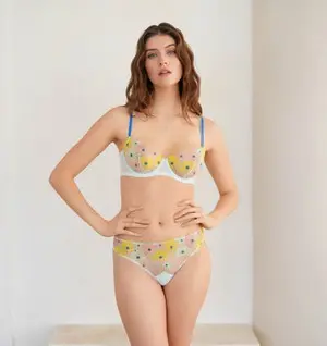 HUIT Dance Des Fleurs Tanga - Mint