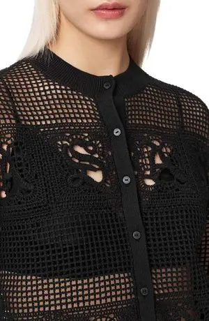 ALLSAINTS Kyra Mesh Cardigan