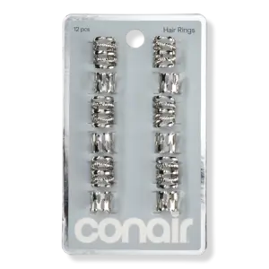 Conair Accessories Metal Braid Cuffs - Silver