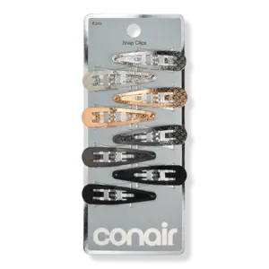Conair Accessories Metal Snap Clips 8-pack - One-color