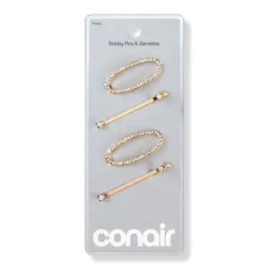 Conair Accessories Gold-tone Crystal Bobby Pin And Barrette Set - One-color