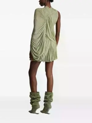 Balmain Draped Flowing Dress - Green