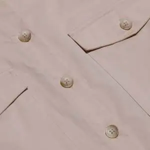 L'Agence Pearson Poplin Button-down Shirt - Biscuit