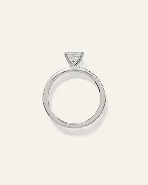 Quince Lab-grown Diamond Princess Ring - Platinum