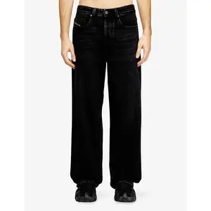 DIESEL® 2001 D-macro 09p09 Wide-leg Denim Jeans - 02