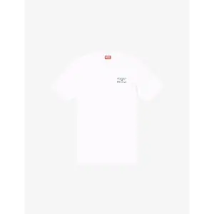 DIESEL® T-adjust-v5 Branded-print Cotton-jersey T-shirt - 100