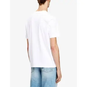 DIESEL® T-adjust-v5 Branded-print Cotton-jersey T-shirt Xxl - 100